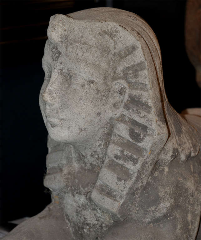 1940-1950 Cement Sphinx For Sale at 1stDibs