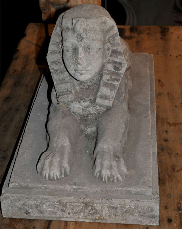 1940-1950 Cement Sphinx For Sale at 1stDibs