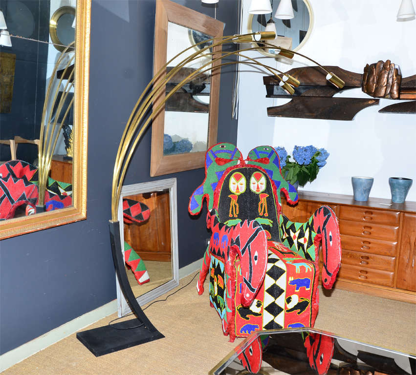 Italian 1970s Floor Lamp by Beltrami and Gencarelli For Sale at 1stDibs