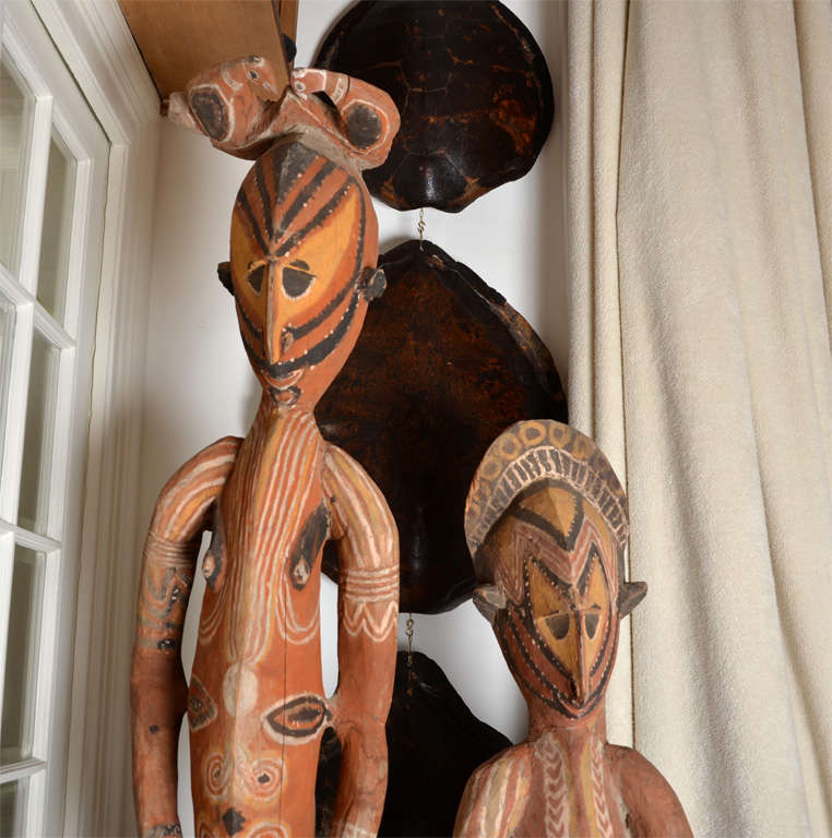 A Pair Of Massive Maprik Figures New Guinea For Sale at 1stDibs