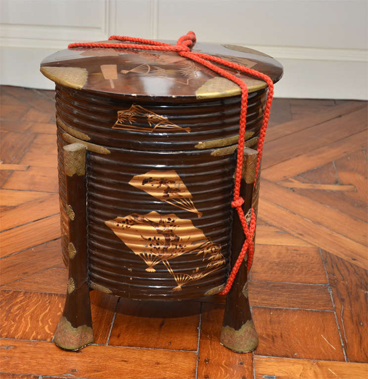 A Pair Of Japanese Lacquer 'hakko Bako' Boxes And Covers Edo Period For ...