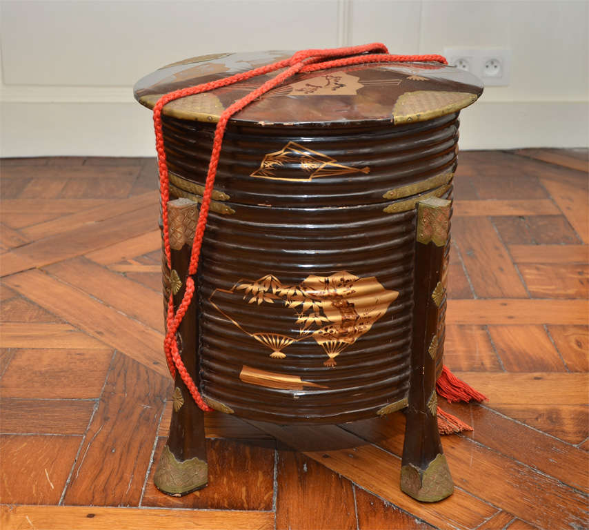 A Pair Of Japanese Lacquer 'hakko Bako' Boxes And Covers Edo Period For ...