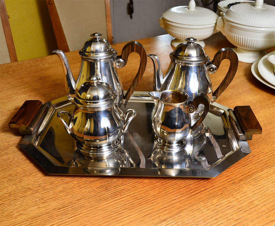 1930s Coffee and Tea Silver Plated Set at 1stDibs