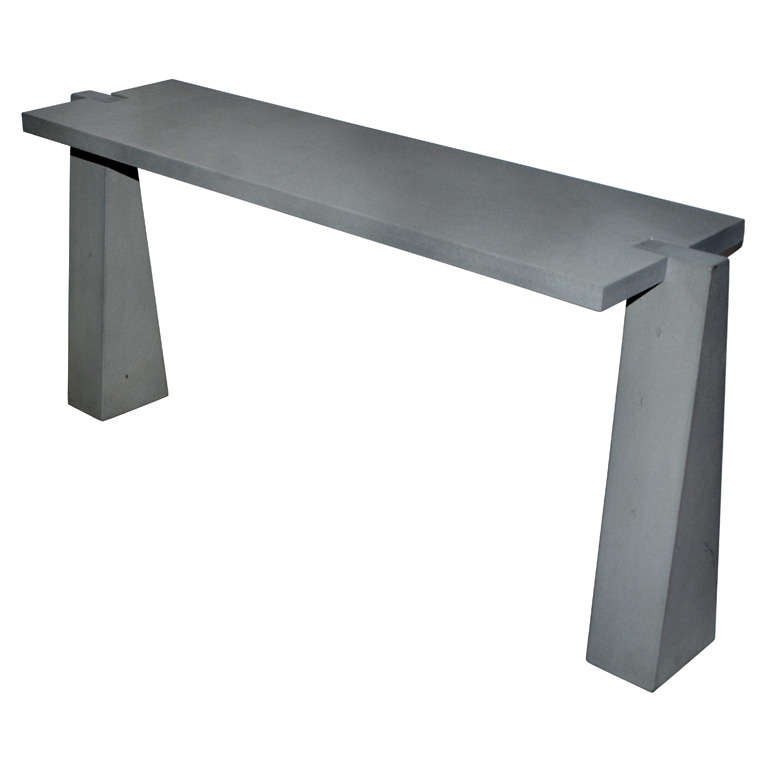 Italian Console Table by Angelo Mangiarotti "Inca" Model of 1975 For ...