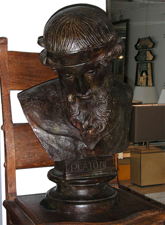 A beautiful bronze bust of Plato at 1stDibs