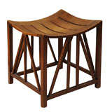 Egyptian Style Oak Thebes Stool at 1stDibs