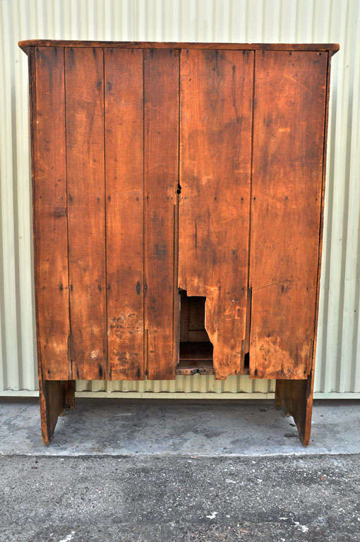 19th Century Original Bittersweet Painted Punch Tin Doors/Pie Safe at ...