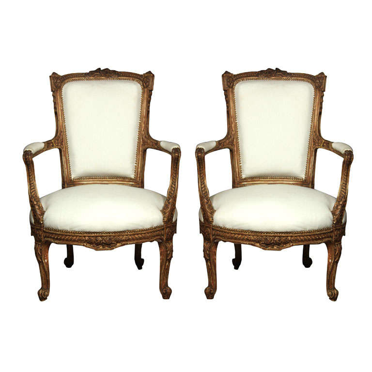 Pair of Stamped Maison Jansen Armchairs For Sale at 1stDibs