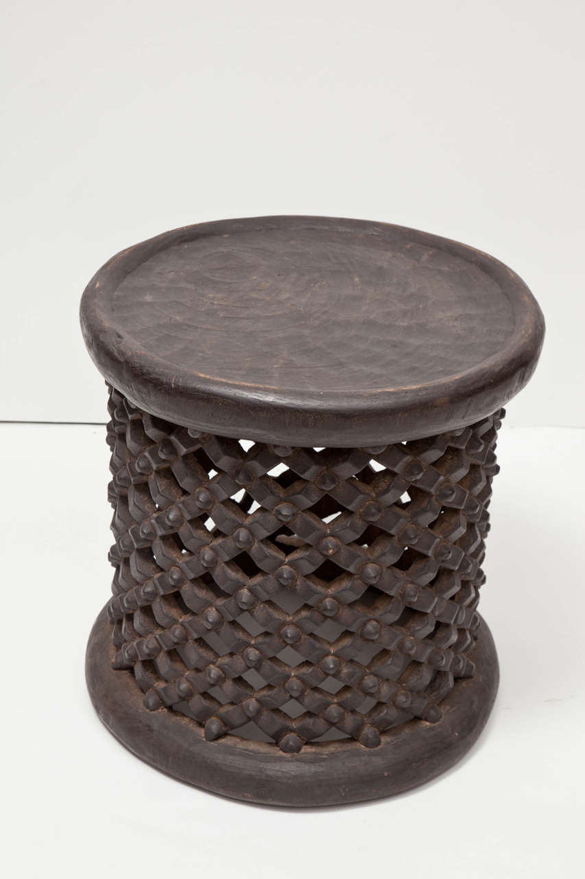African Tall Drum Table at 1stDibs