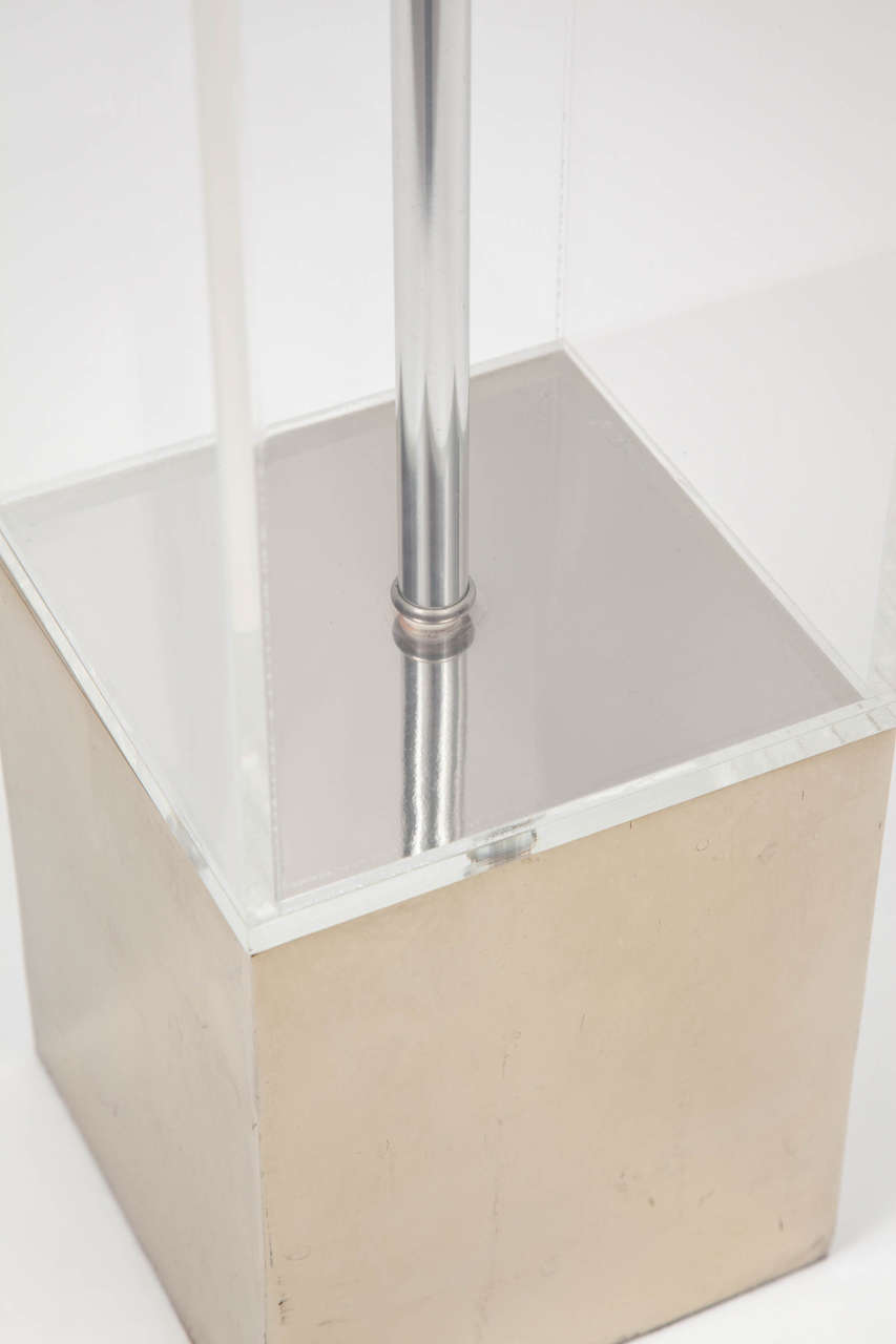 Pair of Lucite Table Lamps with Chrome Base by Laurel at 1stDibs ...