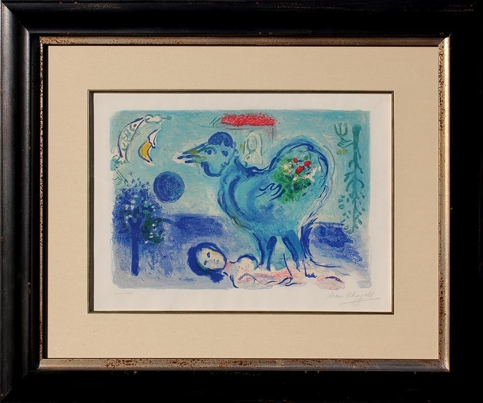Marc Chagall - Landscape with Rooster at 1stDibs