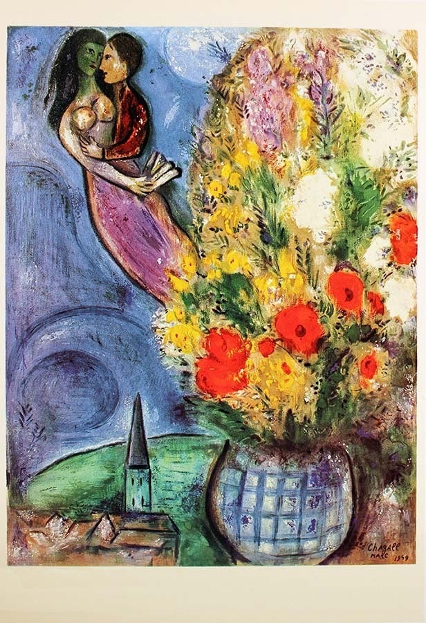 Marc Chagall - Red Poppies at 1stDibs