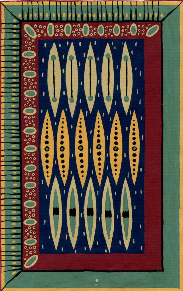 Cressida Bell - Design for Carpet: Lozenges For Sale at 1stDibs