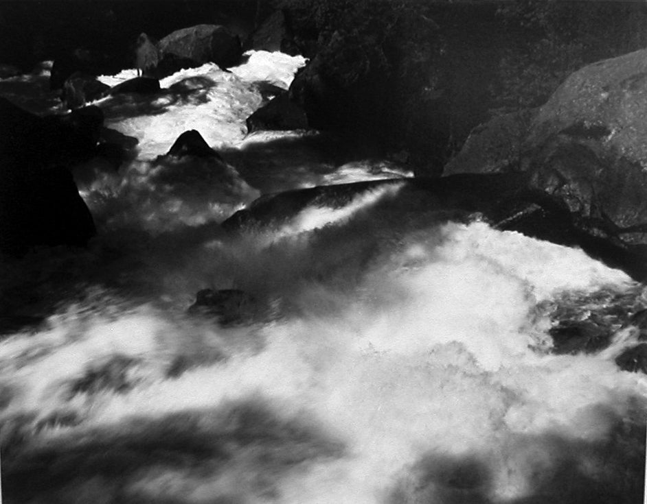 Ansel Adams - Rapids Below Vernal Fall, Yosemite Valley For Sale at 1stDibs