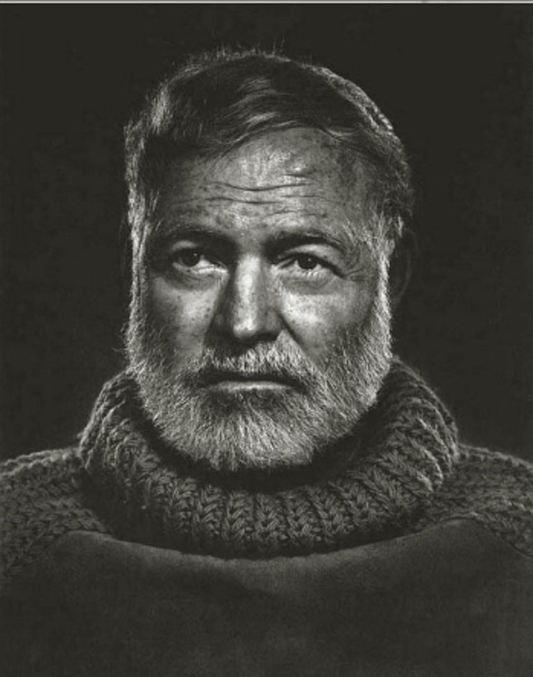 Yousuf Karsh - Ernest Hemingway, 1957 at 1stDibs
