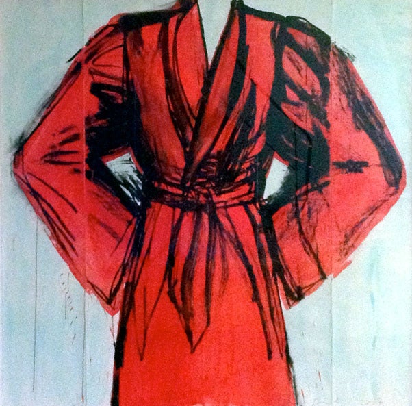 Jim Dine - Blue Robe For Sale at 1stDibs