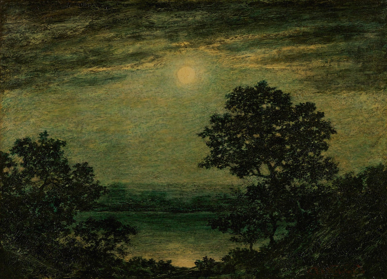 Ralph Albert Blakelock - Moonlight, Painting at 1stdibs