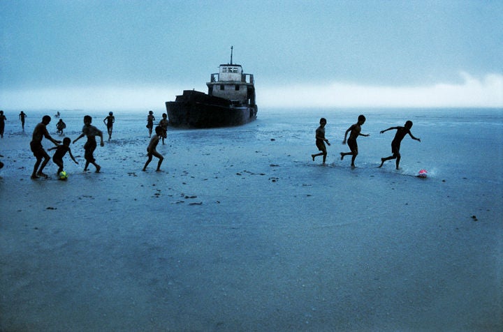 Steve McCurry - Children Playing Football, Sitwe, Burma For Sale at ...
