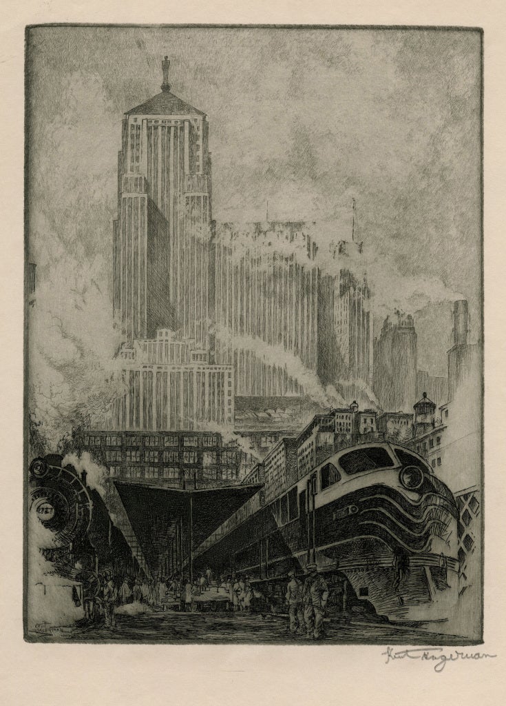 Kent Hagerman - Trackside, Chicago at 1stDibs | kent hagerman, chicago ...