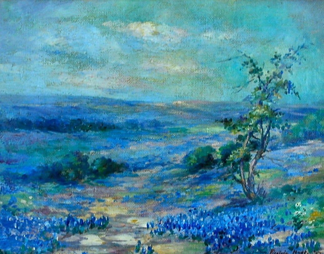 Virginia Betts - Texas Landscape with Bluebonnets For Sale at 1stDibs ...