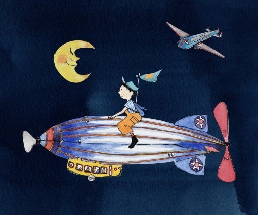 Yukie Yasui - Zeppelin Fly Me to the Moon at 1stDibs