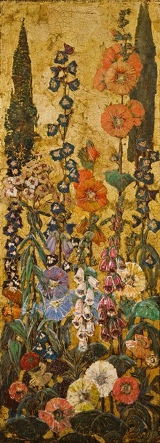 Mary Elizabeth Price - Holly Hock Panel at 1stDibs | mary elizabeth ...