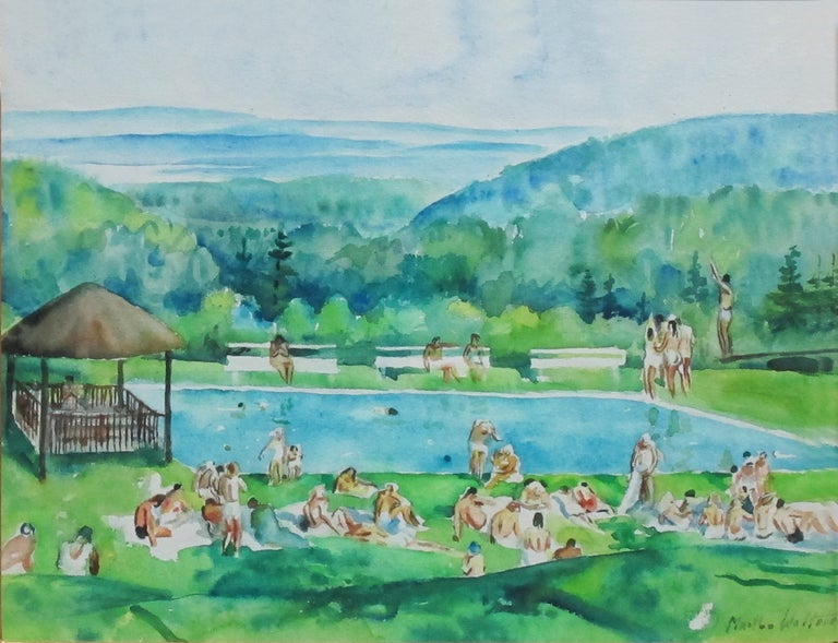 Martha Walter - "Swimming Pool" For Sale at 1stDibs
