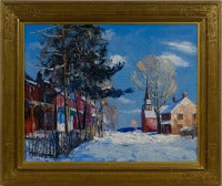 Walter Emerson Baum - "Fresh Snowfall" For Sale at 1stdibs