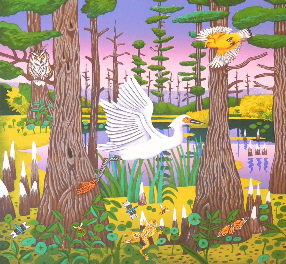Billy Hassell - Egret For Sale at 1stDibs