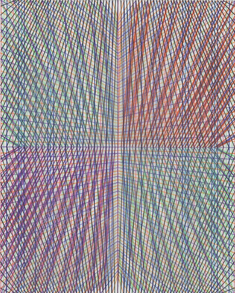 Rob do Oude - Mirrored Moire Graph/2 For Sale at 1stDibs