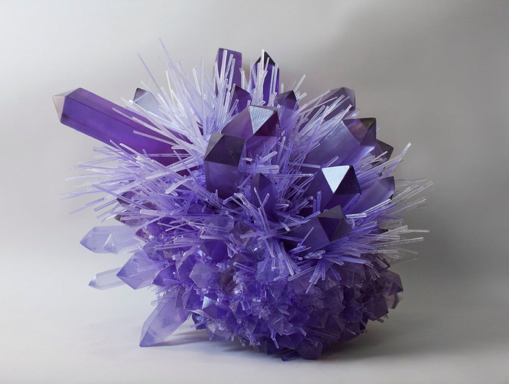 Carson Fox - Violet Spike Crystal Explosion For Sale at 1stDibs