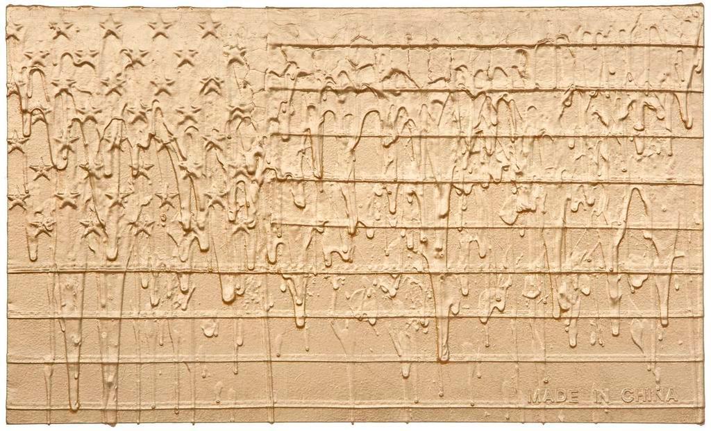 Andrew Schoultz - Slowly Melting Flag (Made In China) For Sale at 1stDibs