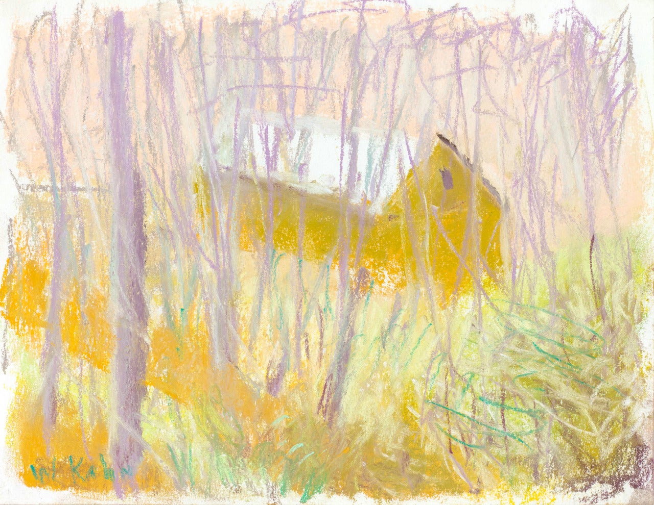 Wolf Kahn - Barn in a Tangle For Sale at 1stDibs