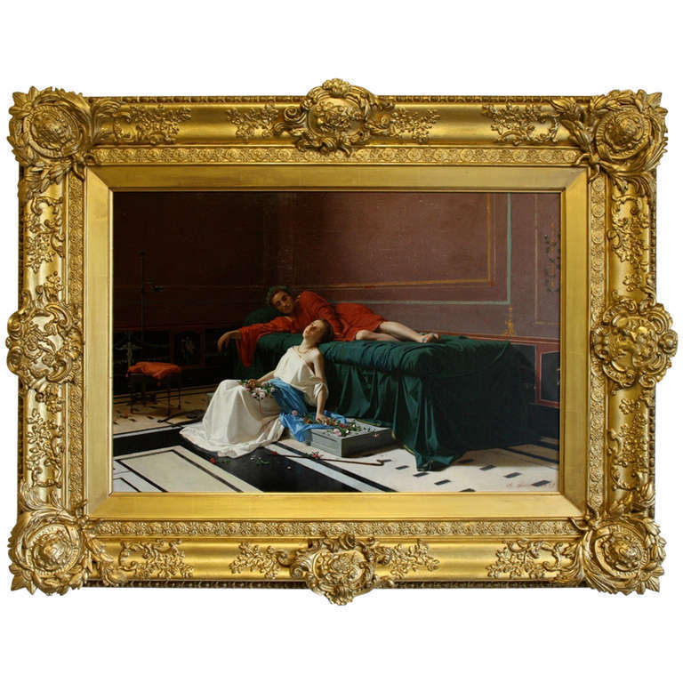 Alfonso Savini - Stunning Neo classical Oil of by A Savini 1869 For ...