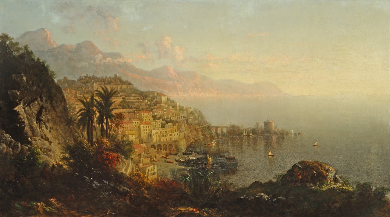 George Loring Brown - Amalfi Coast at 1stDibs