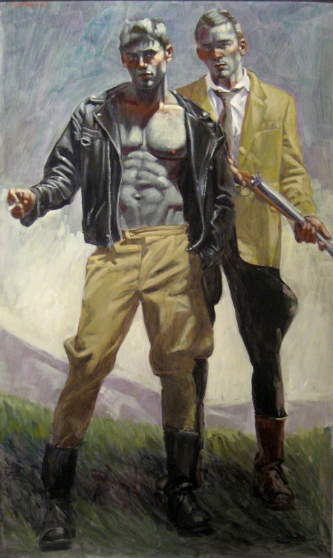 Mark Beard - Two Men Standing at 1stDibs