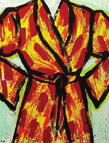 Jim Dine - Black Ink Robe For Sale at 1stDibs
