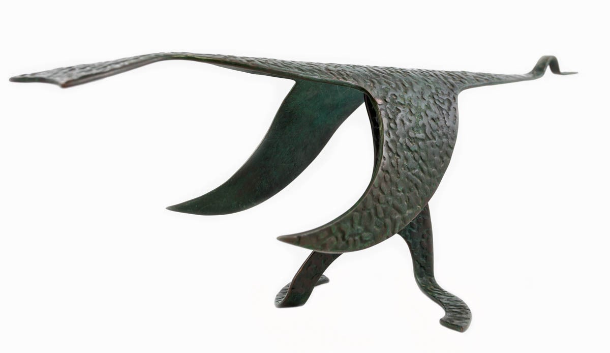 Unknown - Bird in Flight, Bronze Kinetic Sculpture For Sale at 1stDibs