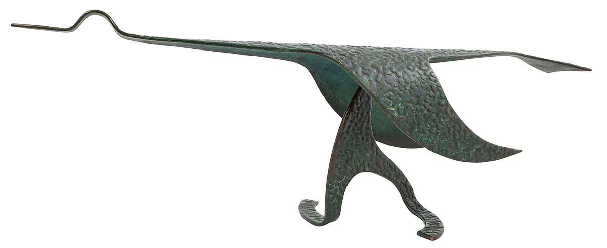 Unknown - Bird in Flight, Bronze Kinetic Sculpture For Sale at 1stDibs
