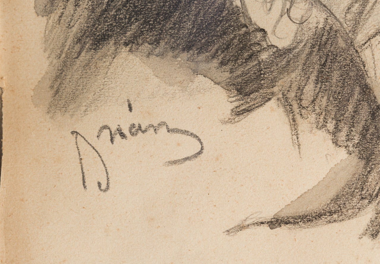 Etienne Drian - Portrait Of a Lady By Etienne Drian For Sale at 1stDibs