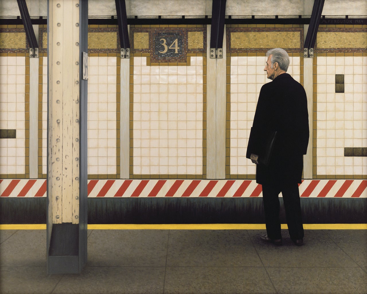 Max Ferguson - My Father on Subway III For Sale at 1stDibs