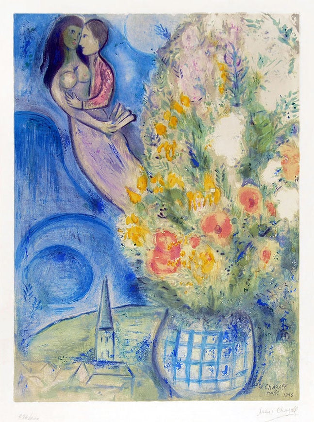 Marc Chagall - Les Coquelicots (Red Poppies) For Sale at 1stDibs