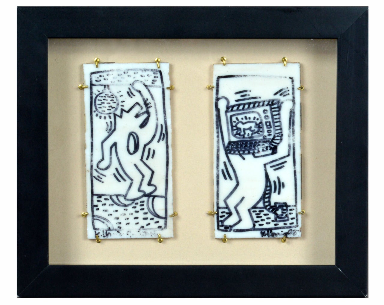 Keith Haring - Subway tiles at 1stDibs