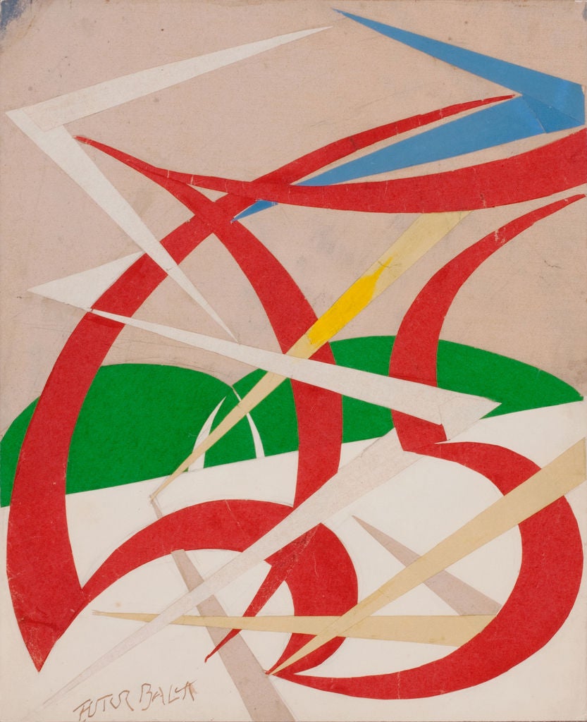 Giacomo Balla - Linea di velocità e paesaggio For Sale at 1stDibs