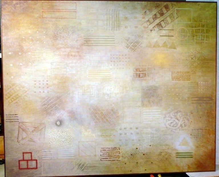 David Shapiro - Exceptional Monumental David Shapiro Abstract Painting ...