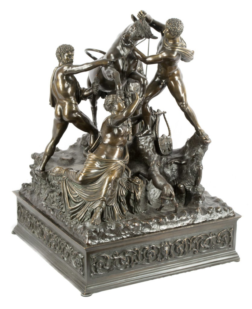 Unknown - An Italian bronze sculpture of the Farnese Bull at 1stDibs