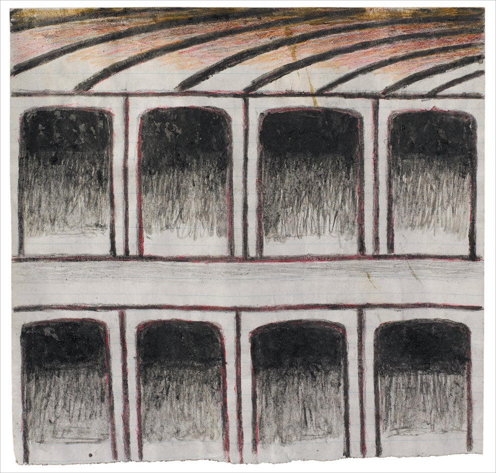 Martin Ramirez - Untitled (Arches) at 1stDibs