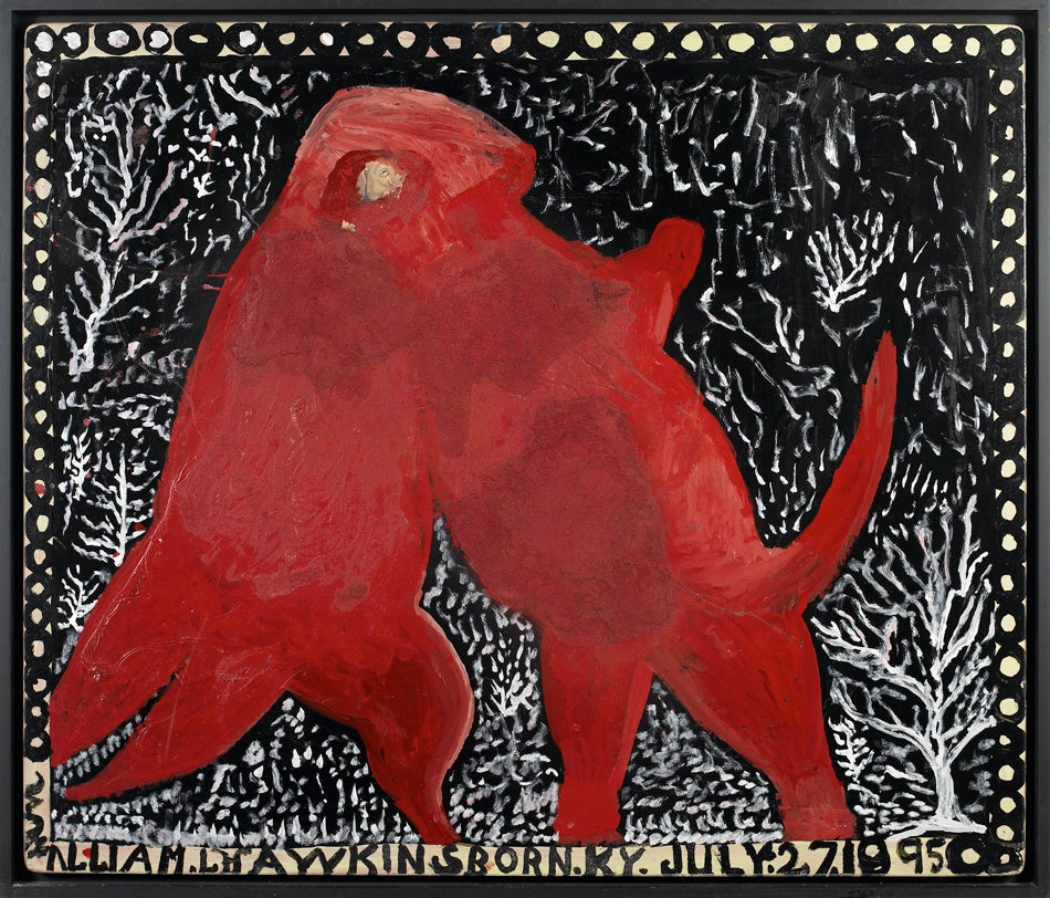 William L. Hawkins - Two Dinosaurs Wrestling For Sale at 1stDibs