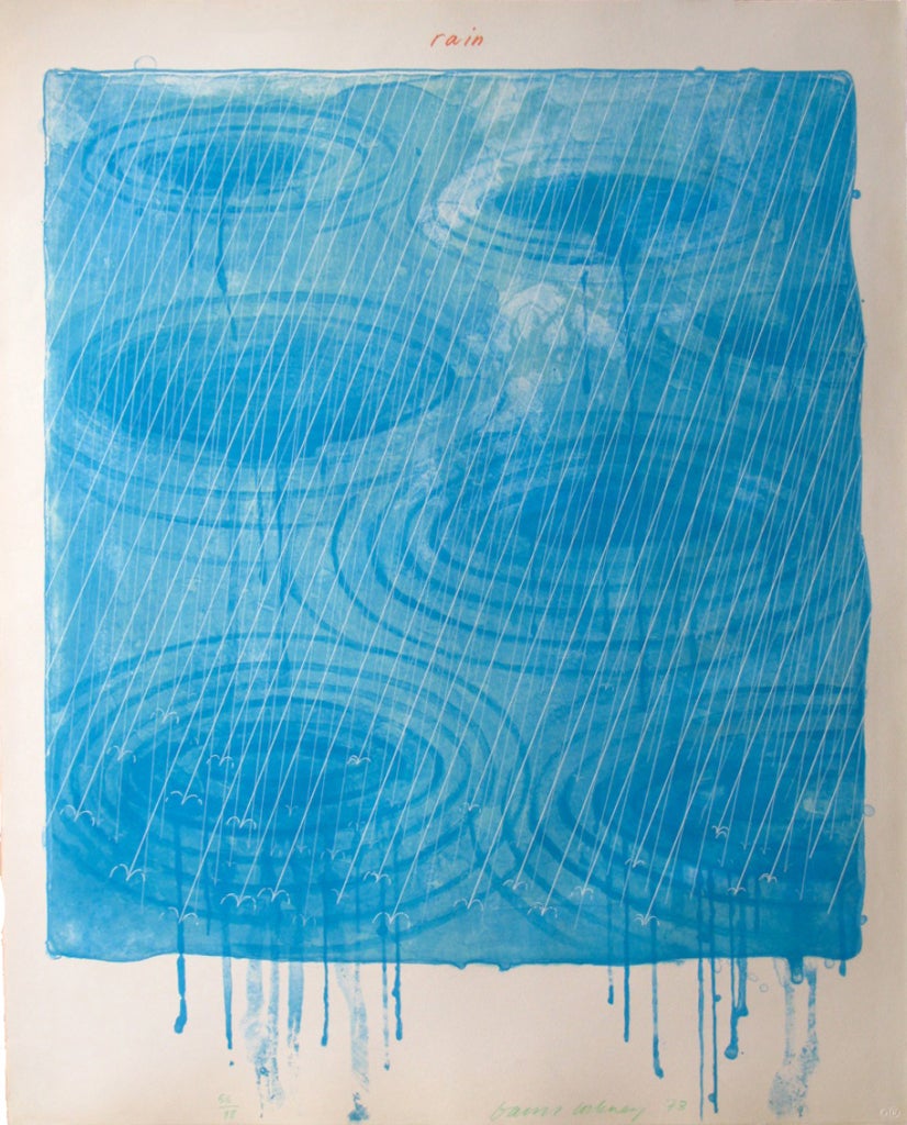 David Hockney - Rain from the Weather series at 1stDibs