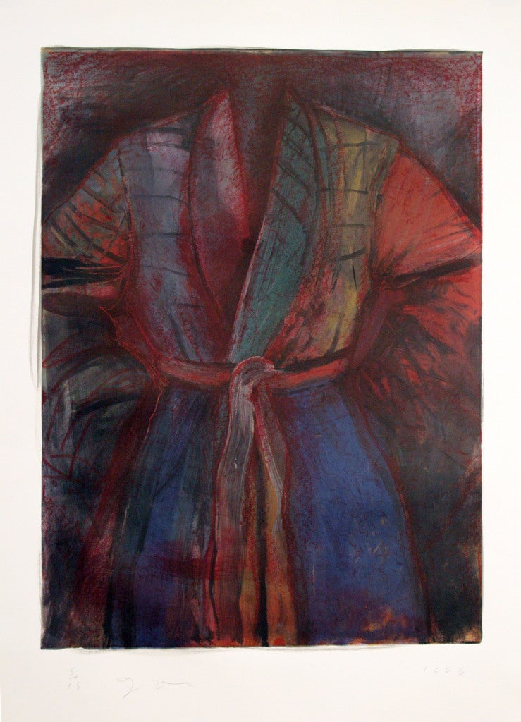 Jim Dine - Red Robe in France For Sale at 1stDibs